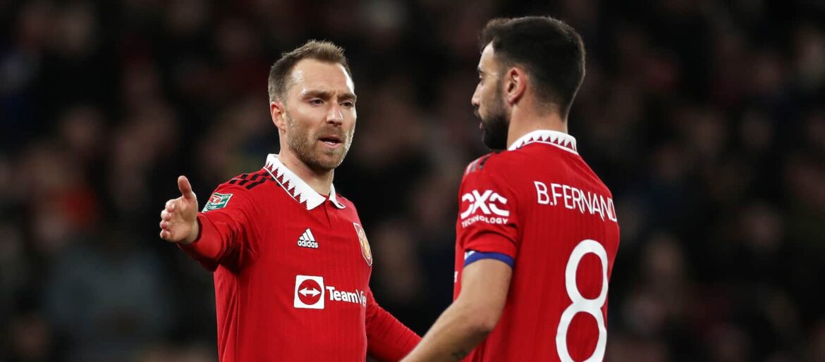 Erik Ten Hag Lauds Christian Eriksen And Bruno Fernandes For Their