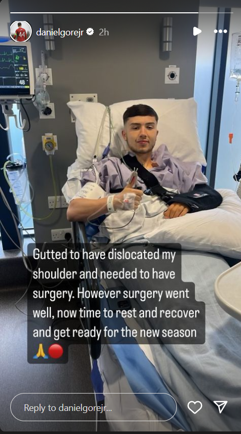 Dan Gore confirms surgery done for dislocated shoulder, expected to be ...